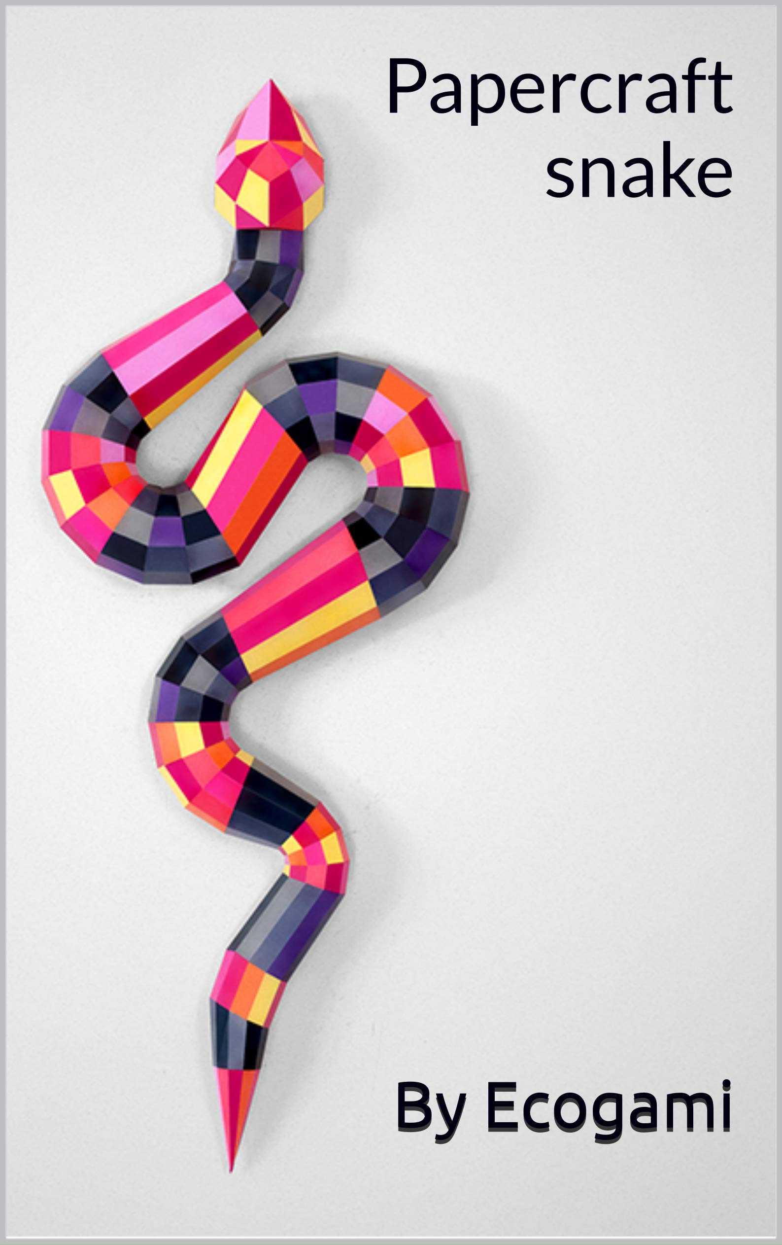 Buy Make your own papercraft snake: DIY wall | 3D animal trophy ...
