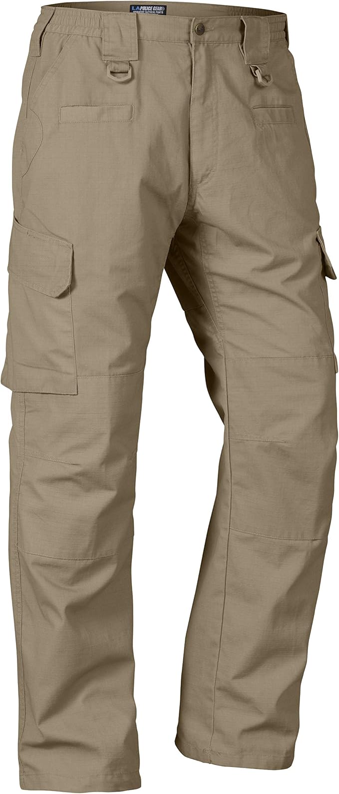 LA Police Gear Men's Basic Operator Pant, Elastic Waistband Uniform ...