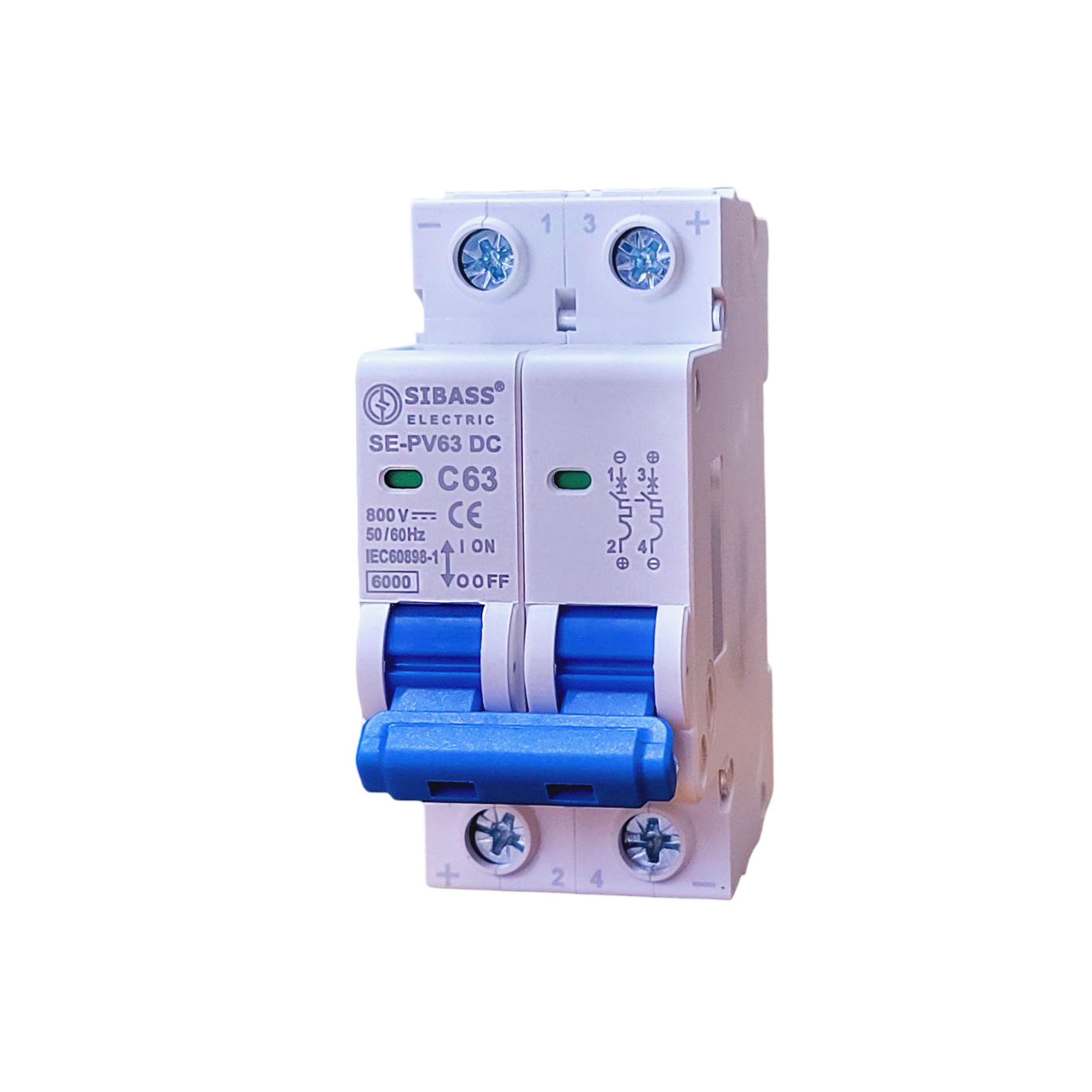 DC MCB 2 Pole 63 amp 800V (MCB Only) : Amazon.in: Home Improvement