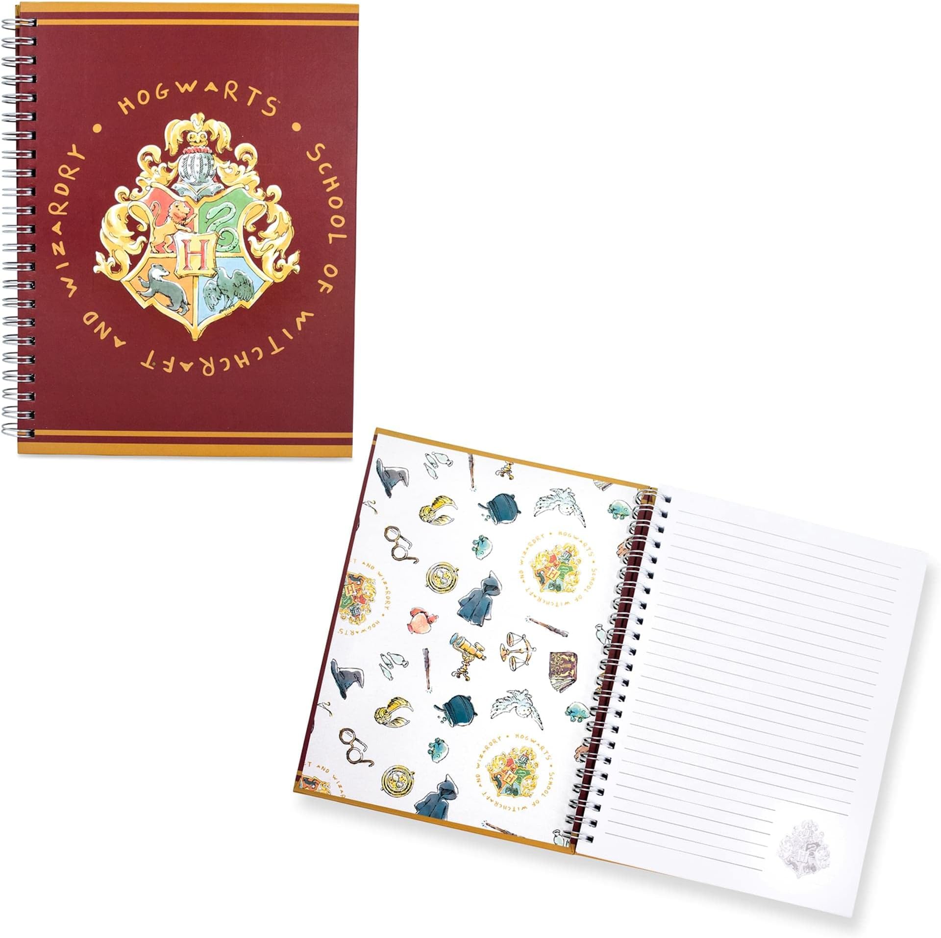 Amazon.com: Harry Potter Vintage Hogwarts Crest Hardcover Spiral ...