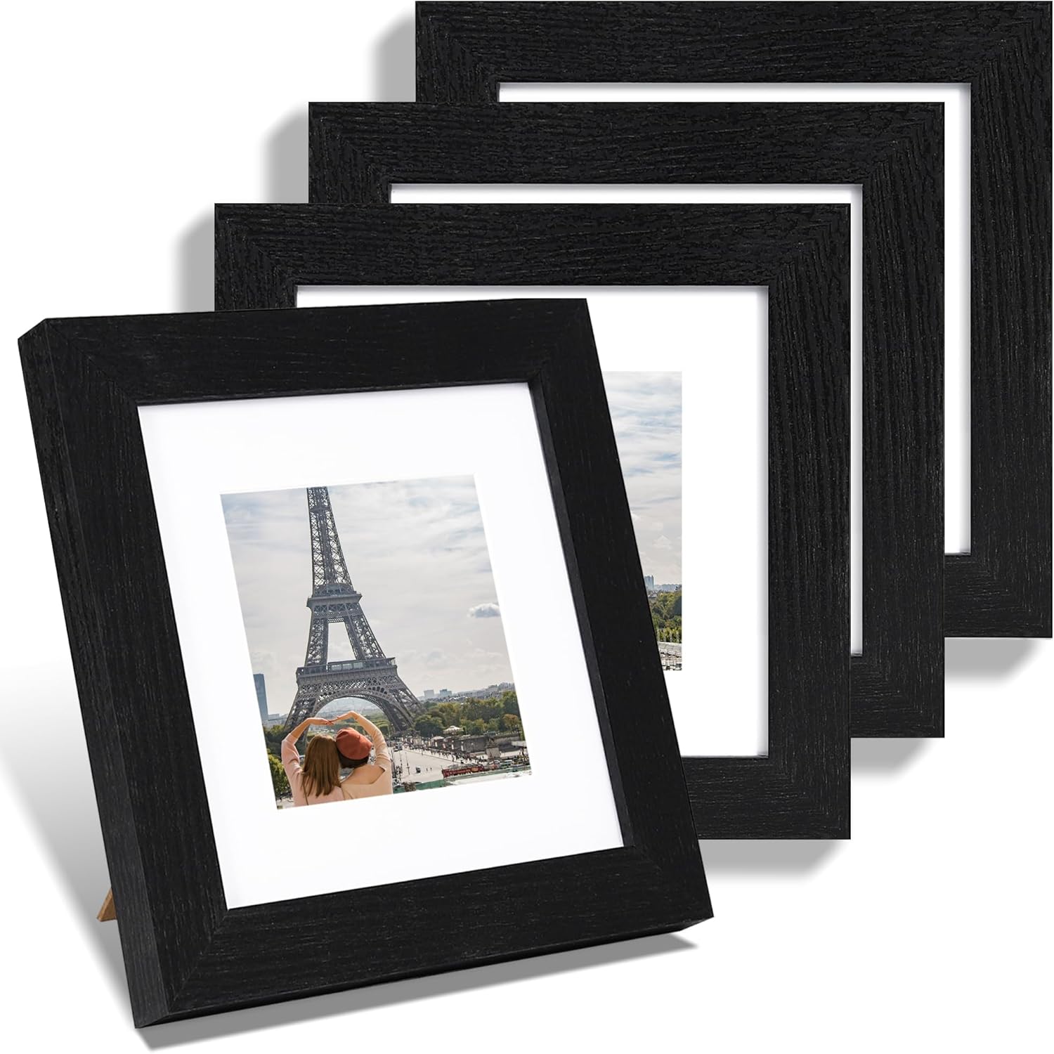 Amazon.com - Hongkee 6x6 Picture Frame Set of 4, Made of Glass and ...