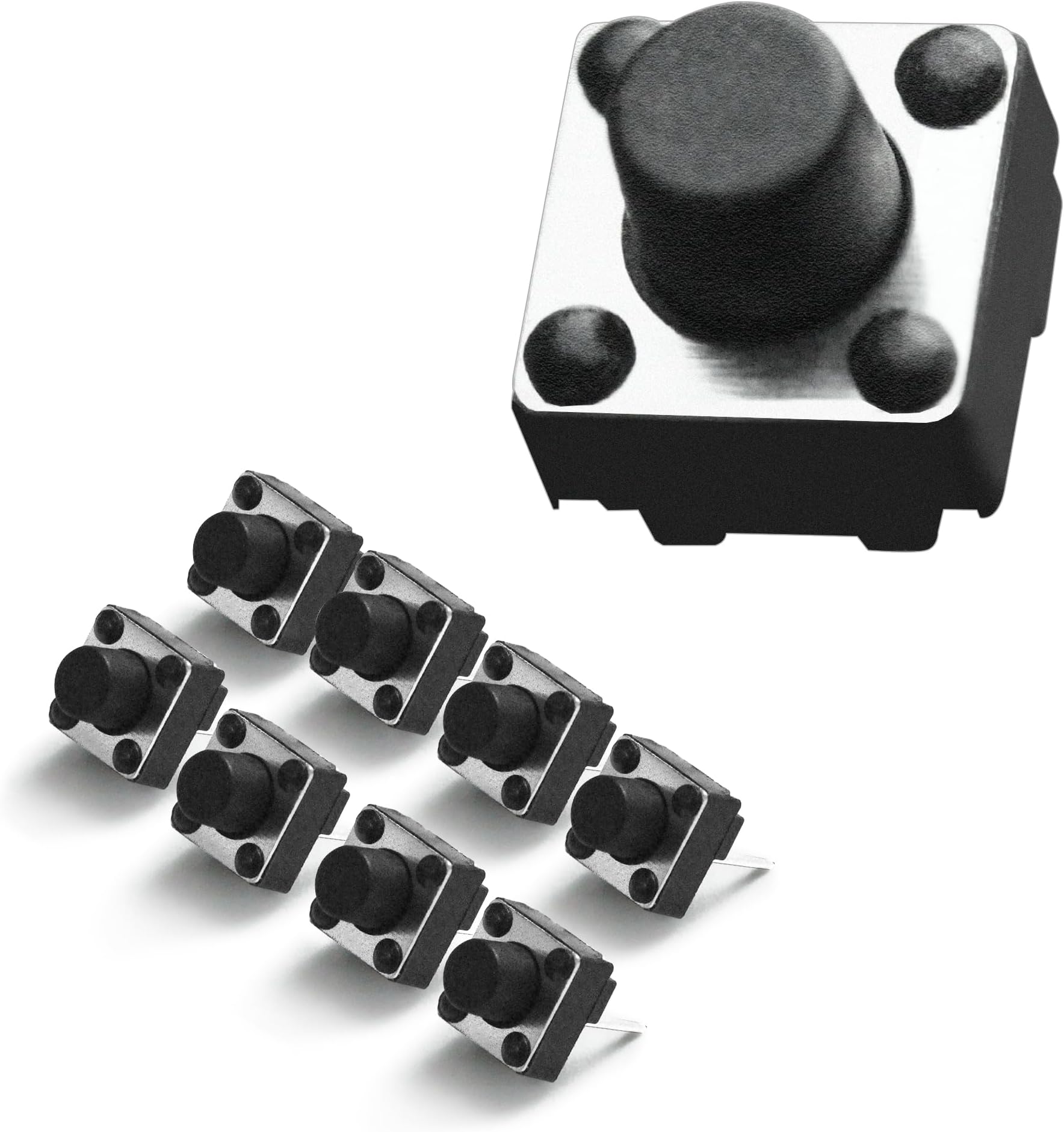 Amazon.com: MakerSpot 6mm 2 Pin Panel PCB Momentary Tactile Tact Push ...