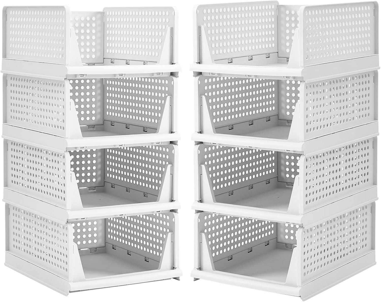 Amazon.com: Wardrobe storage organiser, 4 Pack Wardrobe Storage ...