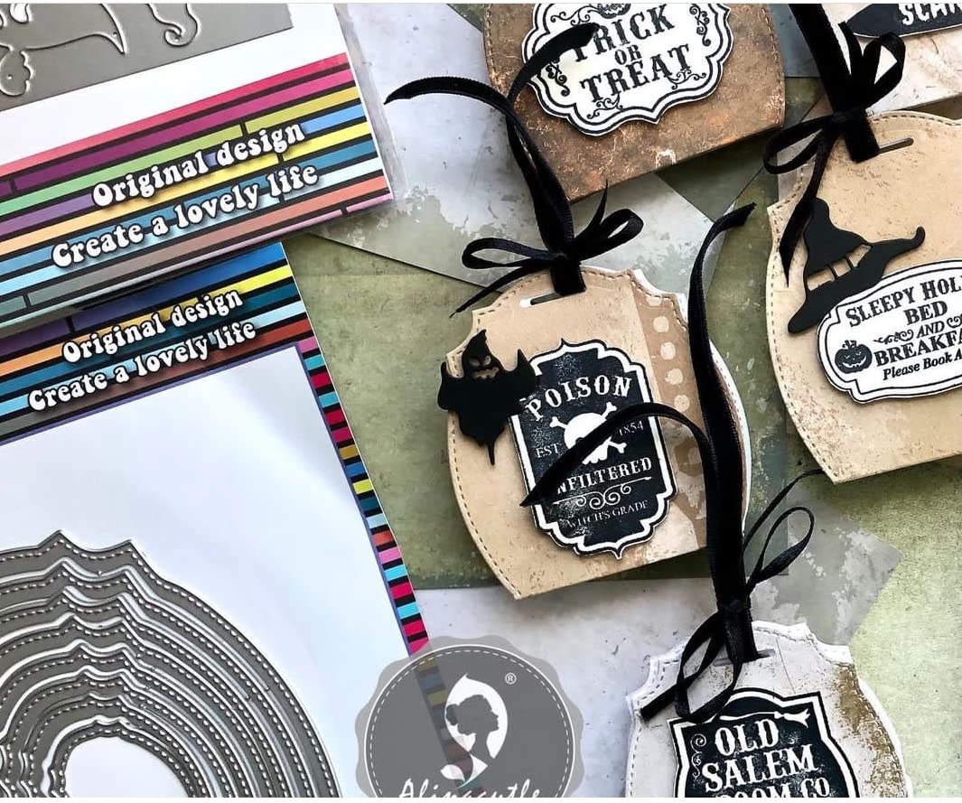 Snapklik.com : Alinacutle 8/PK- Irregular Oval, Stitch Border Nesting ...