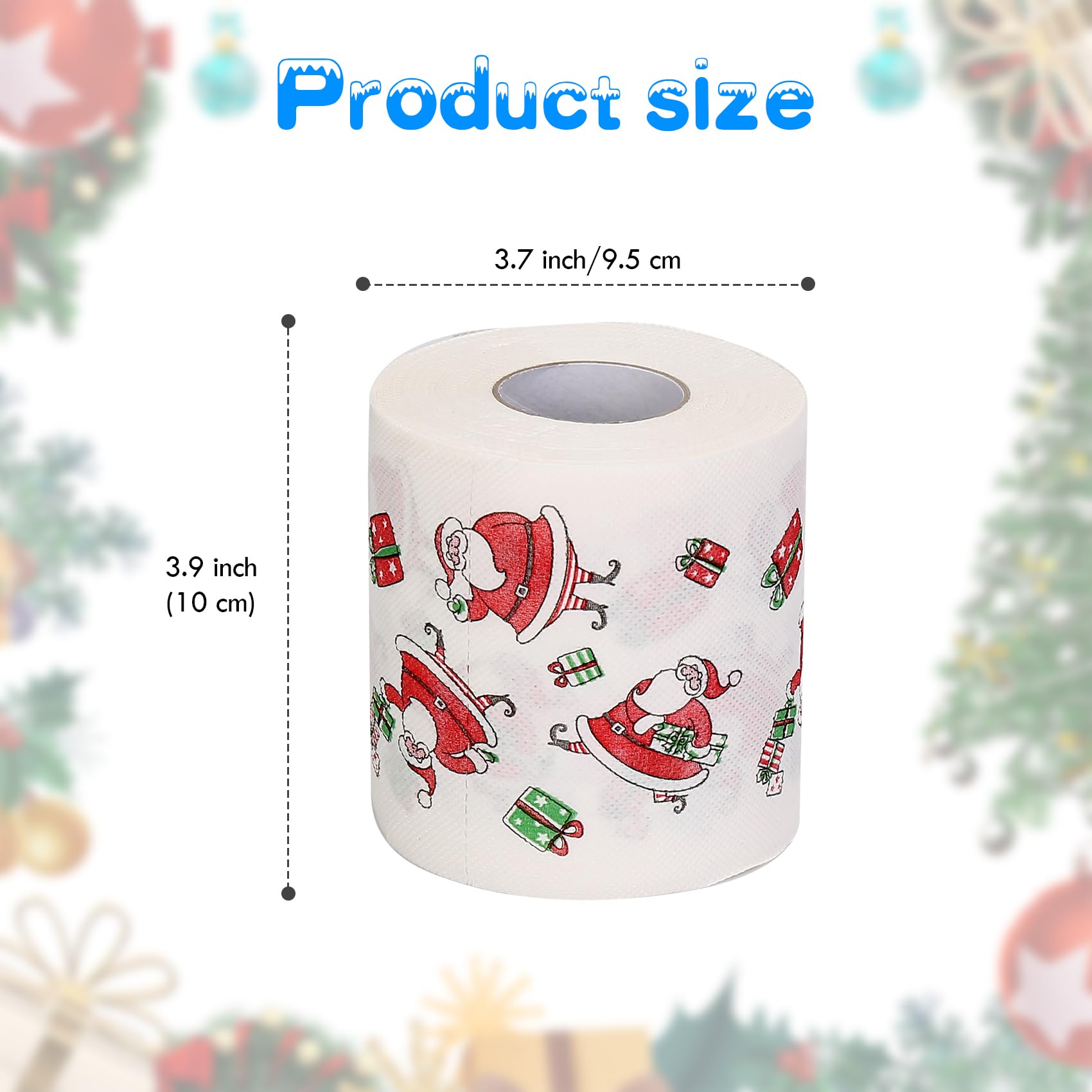 Snapklik.com : Merry Christmas Toilet Paper, Santa Claus Tissue Roll ...