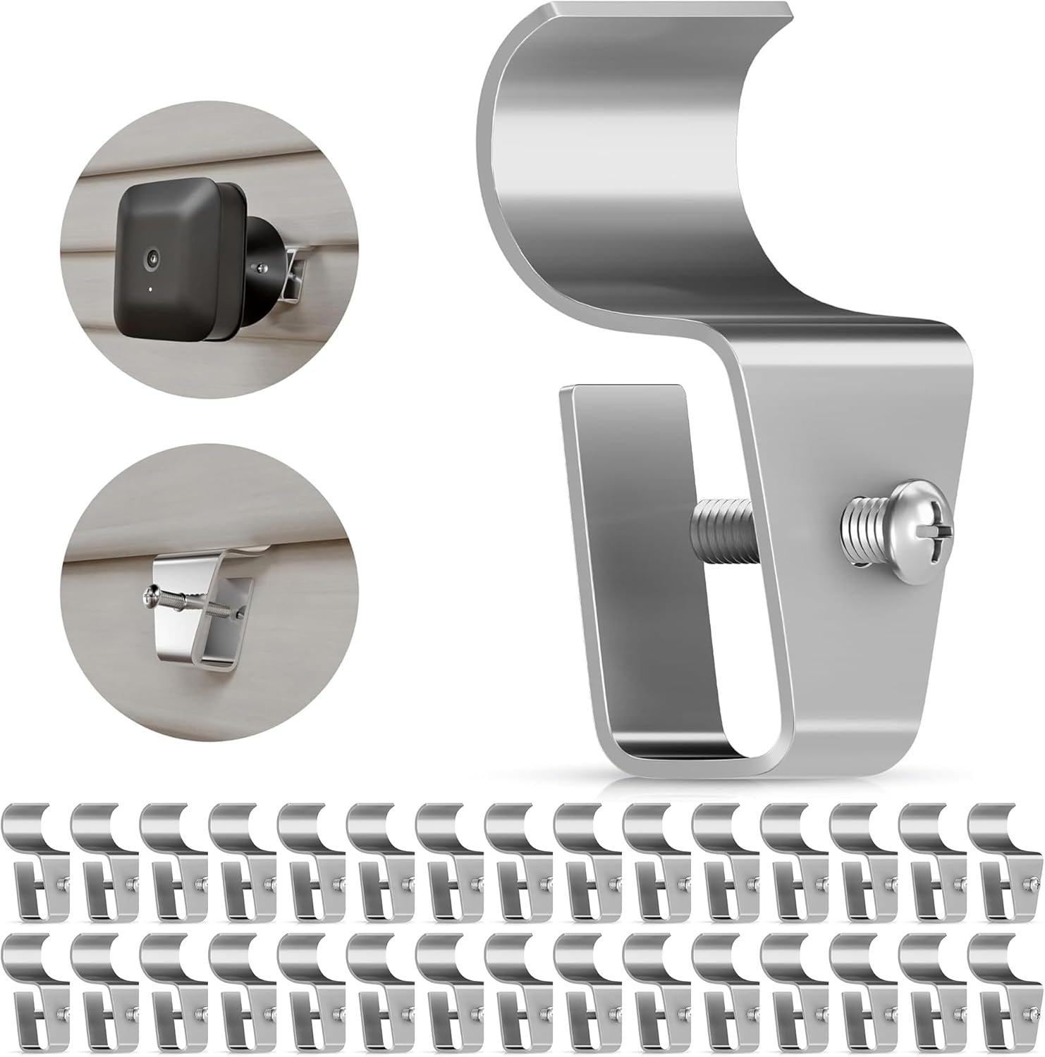 Amazon.com: Goabroa 30 Pack Vinyl Siding Hooks, Heavy Duty Stainless ...