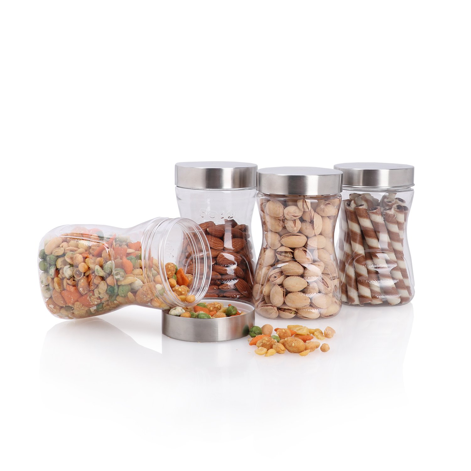 Buy Steelo Sobo Container Set (Transparent, Clear, 550ml) - Set of 4 ...