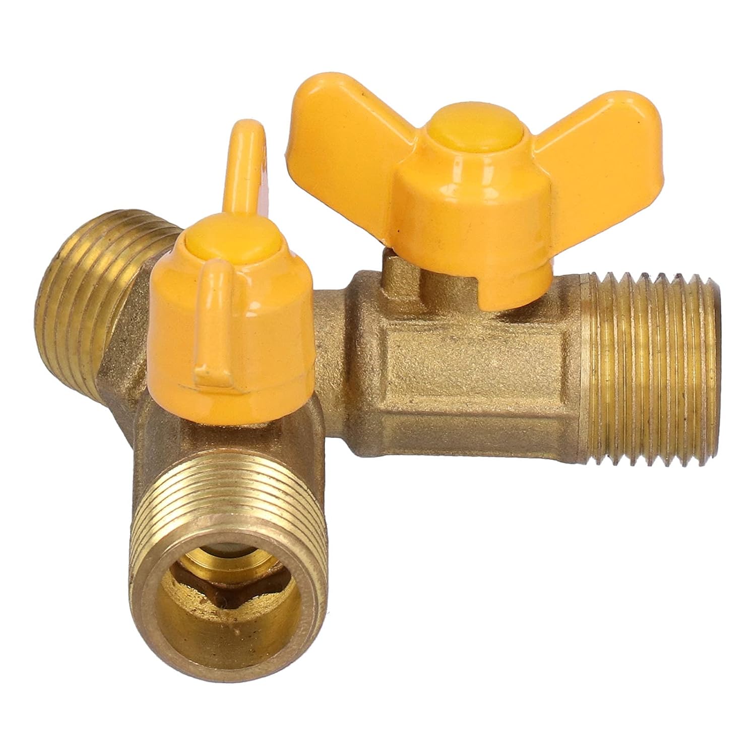 Zixyqol Fuel Gas VAE, Brass Y Shaped 3 Way s Gas Switch G1/2 Male ...