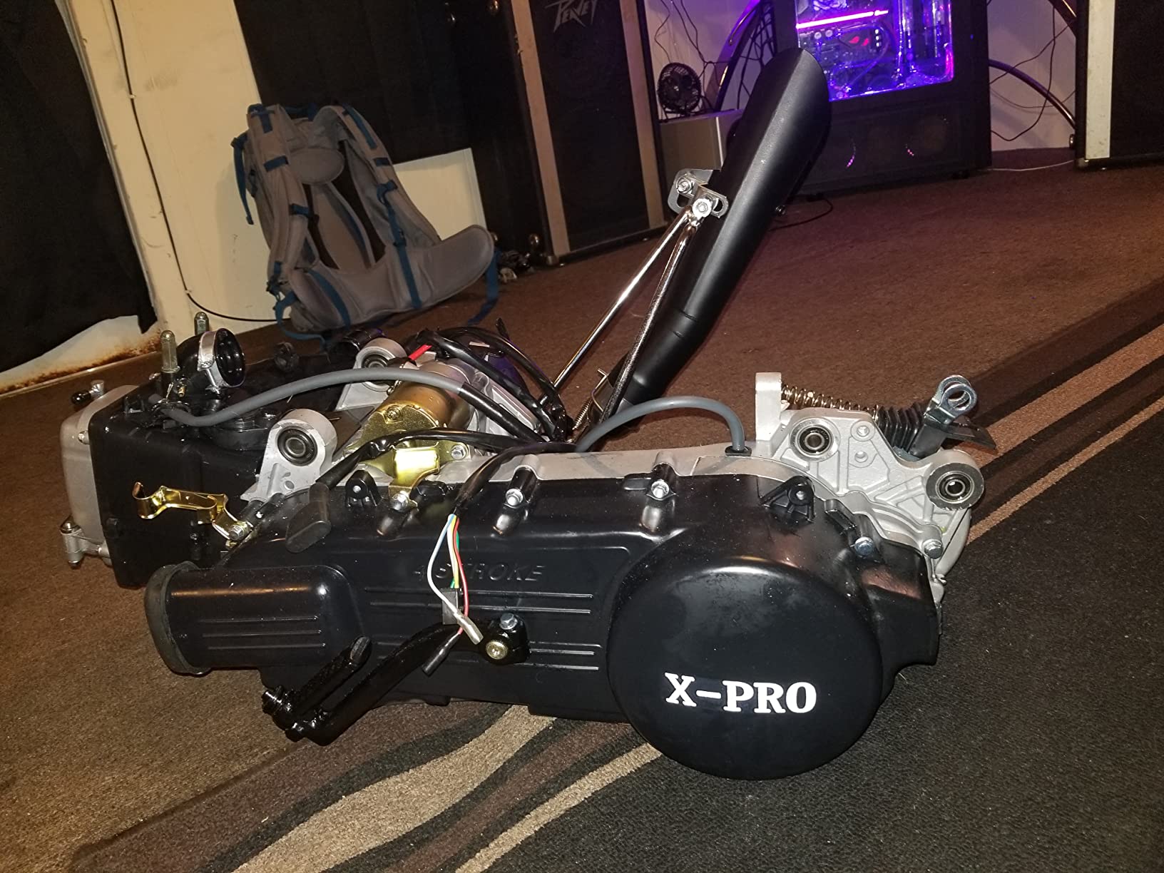$36/mo - Finance X-PRO 150cc Long Case 4-stroke GY6 Air cooled Moped ...