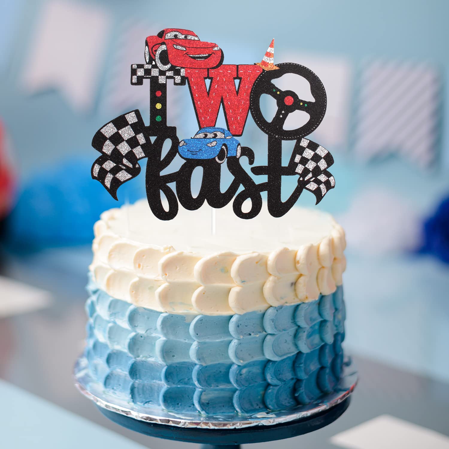 Snapklik.com : Two Fast Race Car Cake Toppers - Race Car Theme 2nd ...