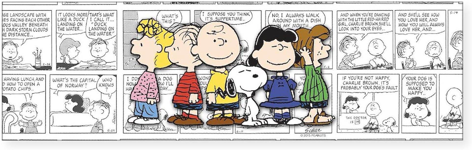 Amazon.com: CafePress The Peanuts Gang Photo Wall Tile, Matte Finish, 8 ...