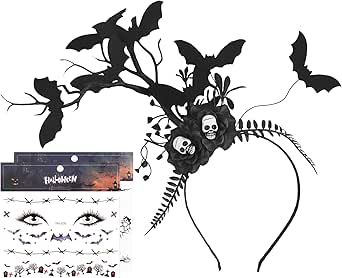 Amazon.com: HyperFun Halloween Headbands For Women Bat Headband ...