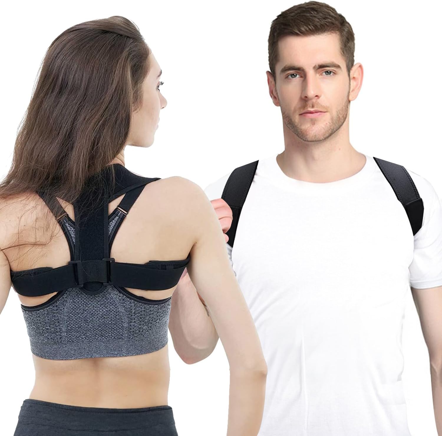 LIFEWAY Posture Corrector for Men & Women - Upper Back Brace for Spine ...