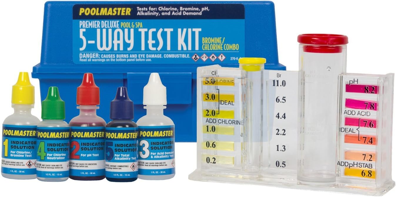Amazon.com : SWIMLINE HYDROTOOLS Deluxe Two-Way Pool Test Kit ...