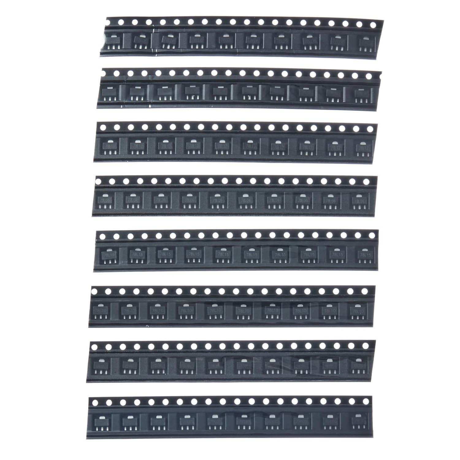 Bridgold 80pcs 8Types Three-Terminal Positive Voltage Regulator 30V ...