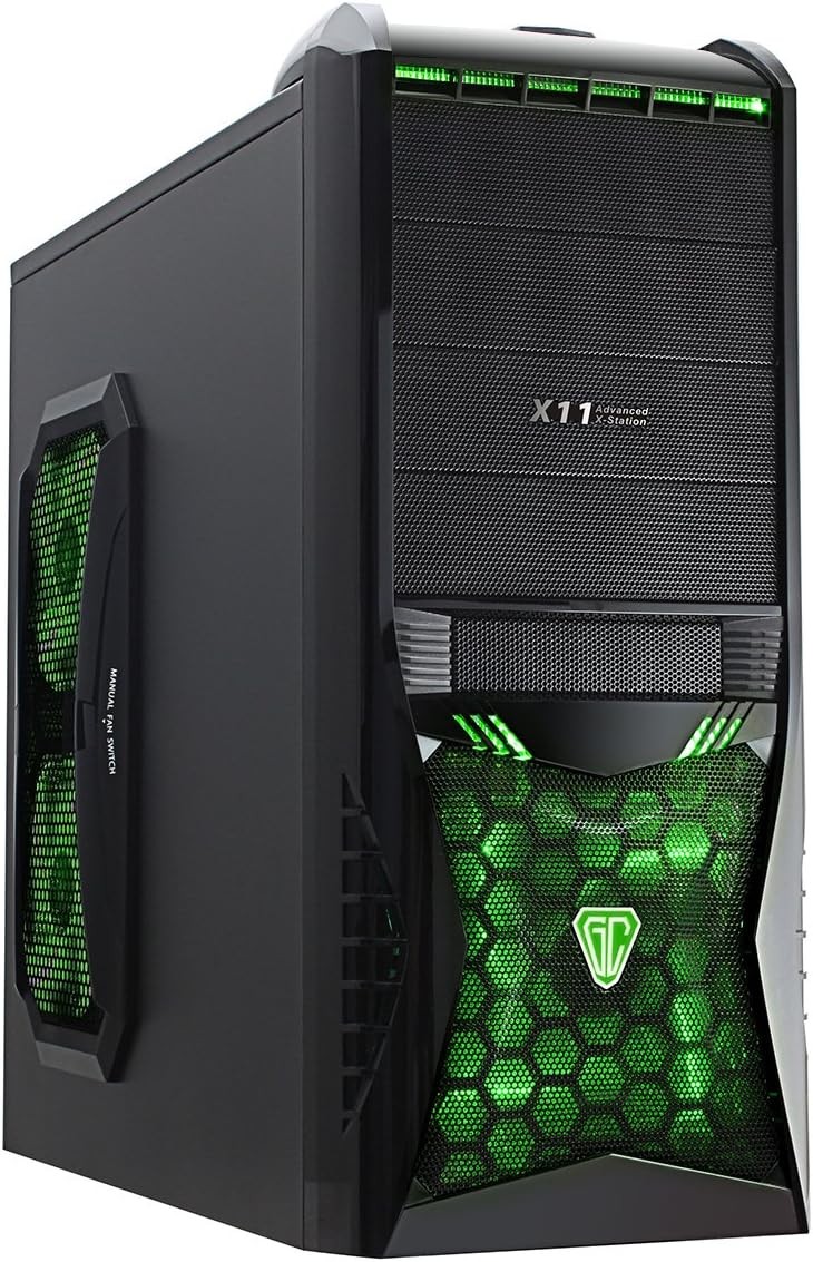 CiT Vantage Gaming Case with 4 Fans : Amazon.co.uk: Computers & Accessories