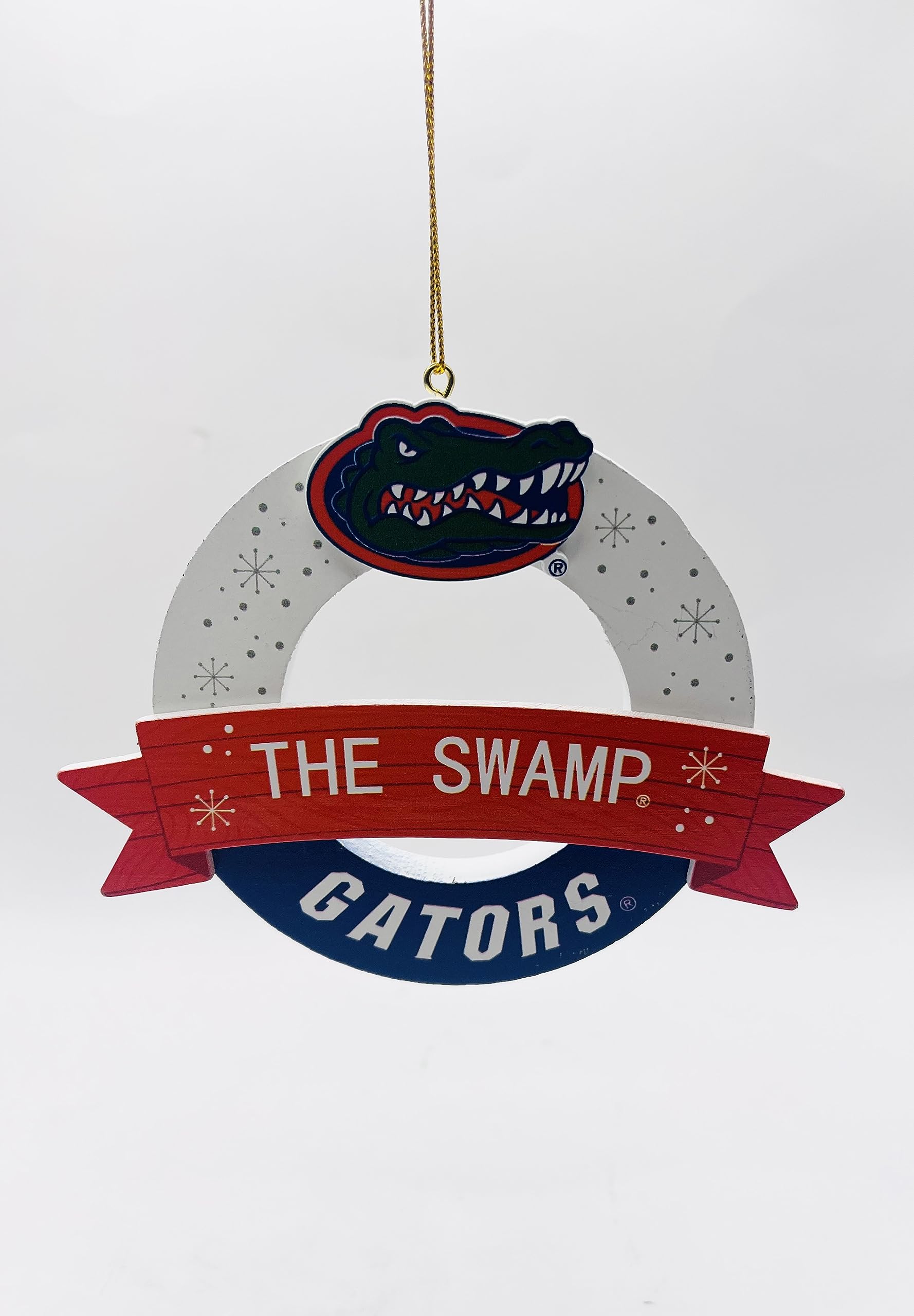 Amazon.com: Florida “The Swamp” Gators Miniature Wreath Christmas ...