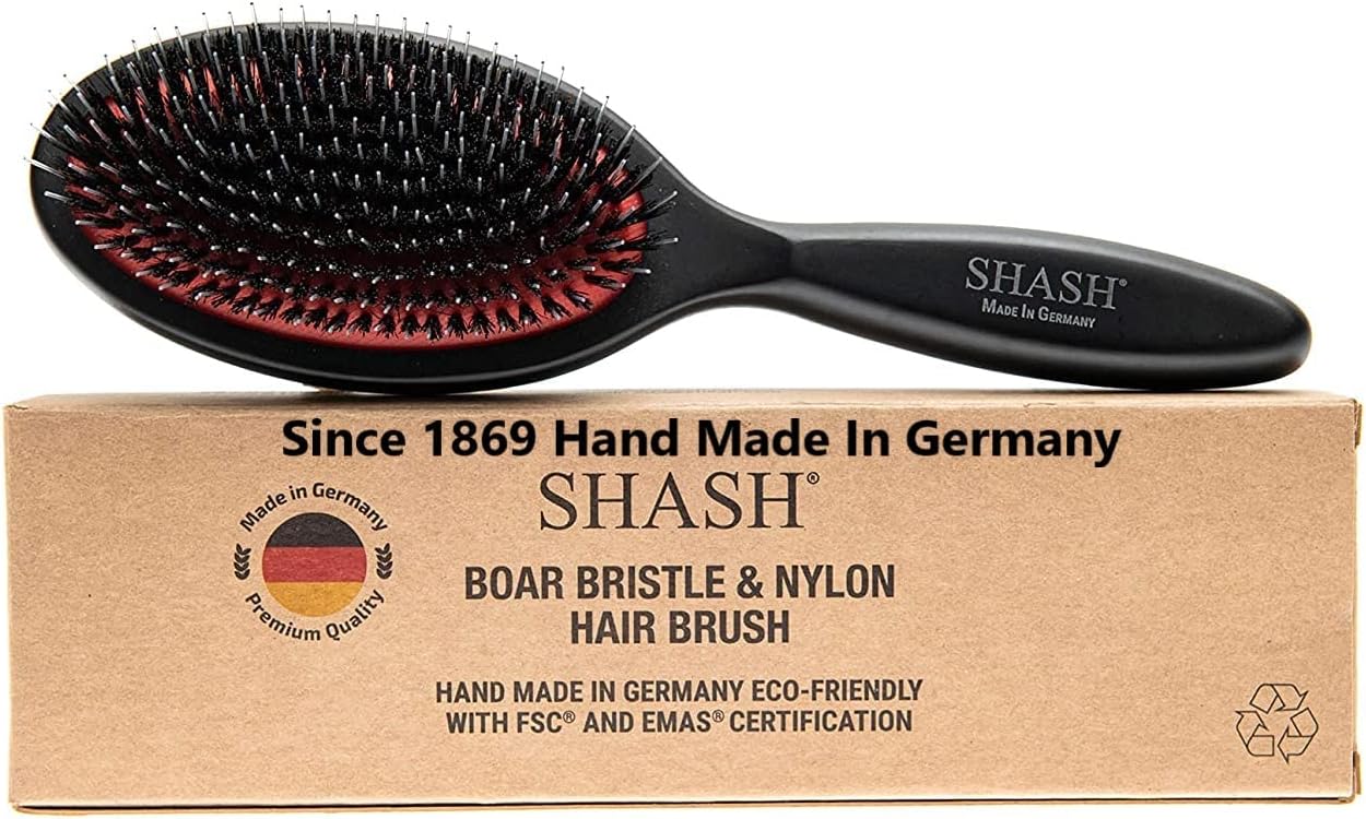 Made In Germany - SHASH Nylon Boar Bristle Brush Suitable For Normal to ...