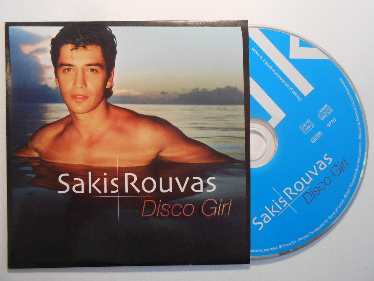 Sakis Rouvas - Disco Girl 1-trk - cds - PROMOTIONAL ITEM: Sakis Rouvas ...