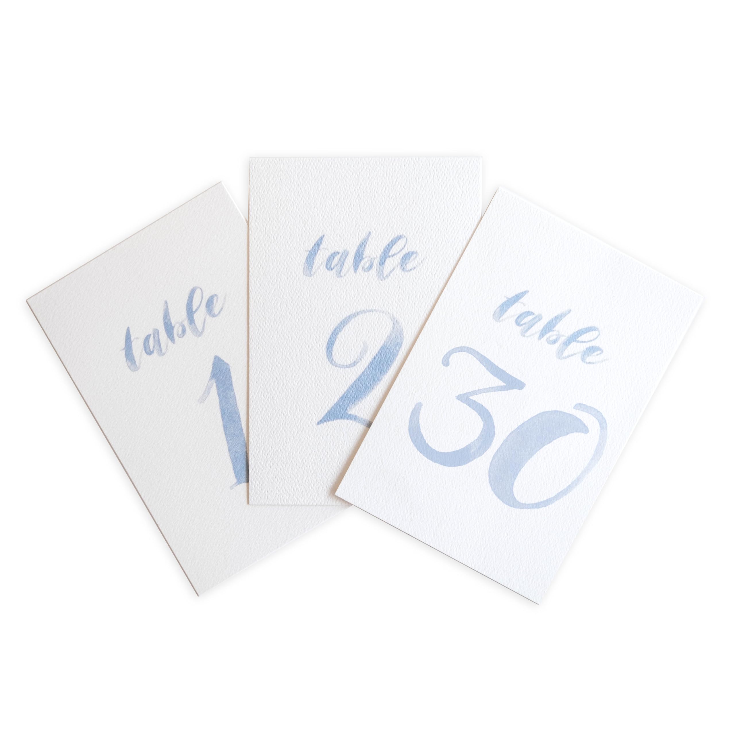 Guest Table Numbers Royal Blue