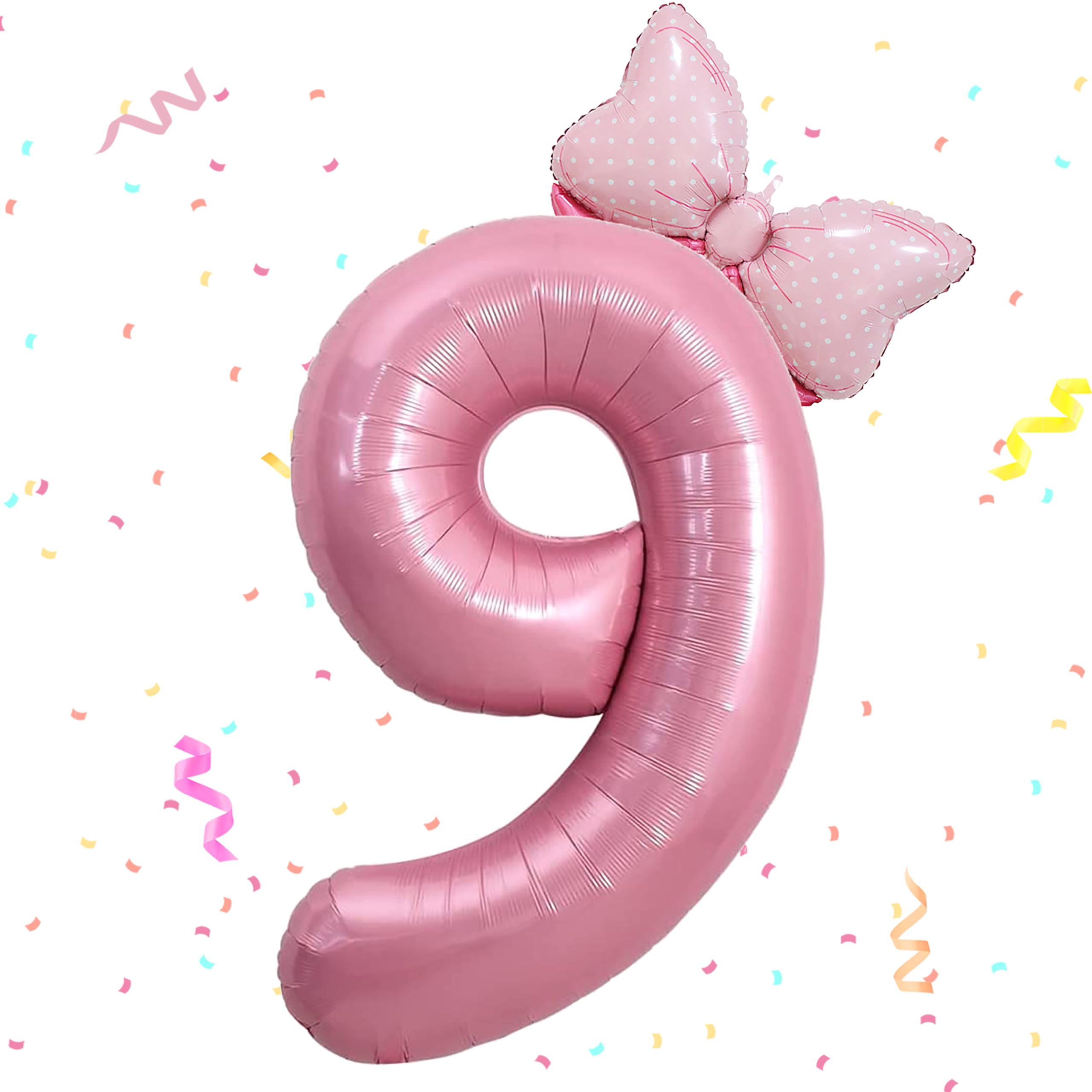 Number 9 Pink Color