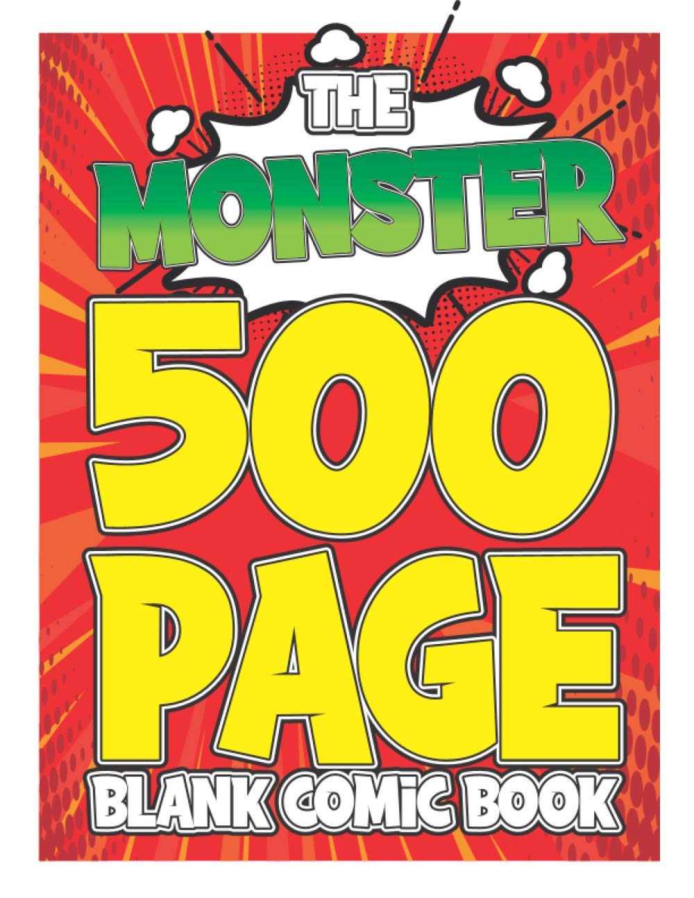 Amazon.com: The Monster 500 Page Blank Comic Book: Draw Your Own Huge ...