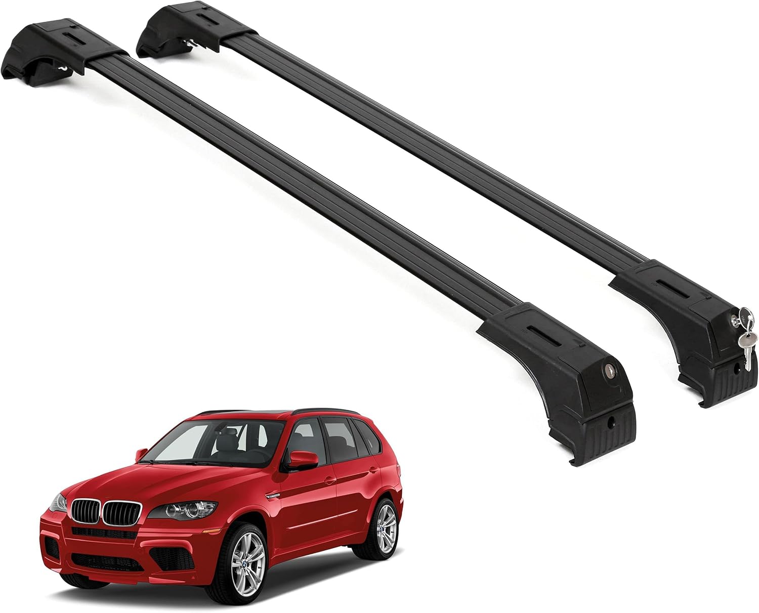 Amazon.com: ERKUL Roof Rack Cross Bars for BMW X5 E70 2007-2013 | Anti ...