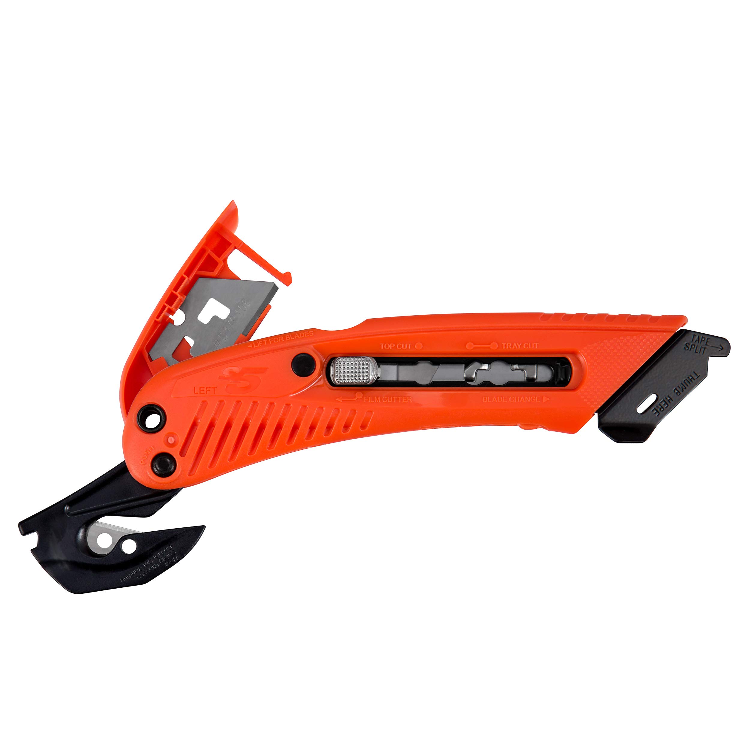 Pacific Handy Cutter S5L Safety Cutter, Left Handed Retractable Utility ...