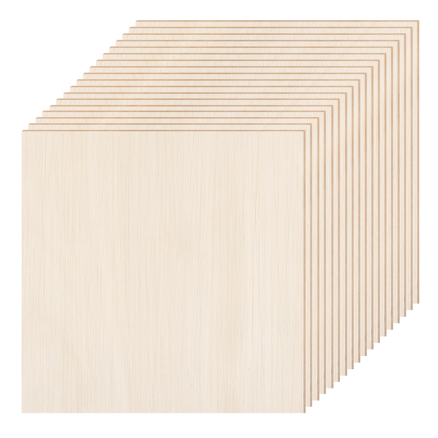Amazon.com: 18 Pack Basswood Sheets 6X6 x 1/16 Inch Thick Plywood Balsa ...