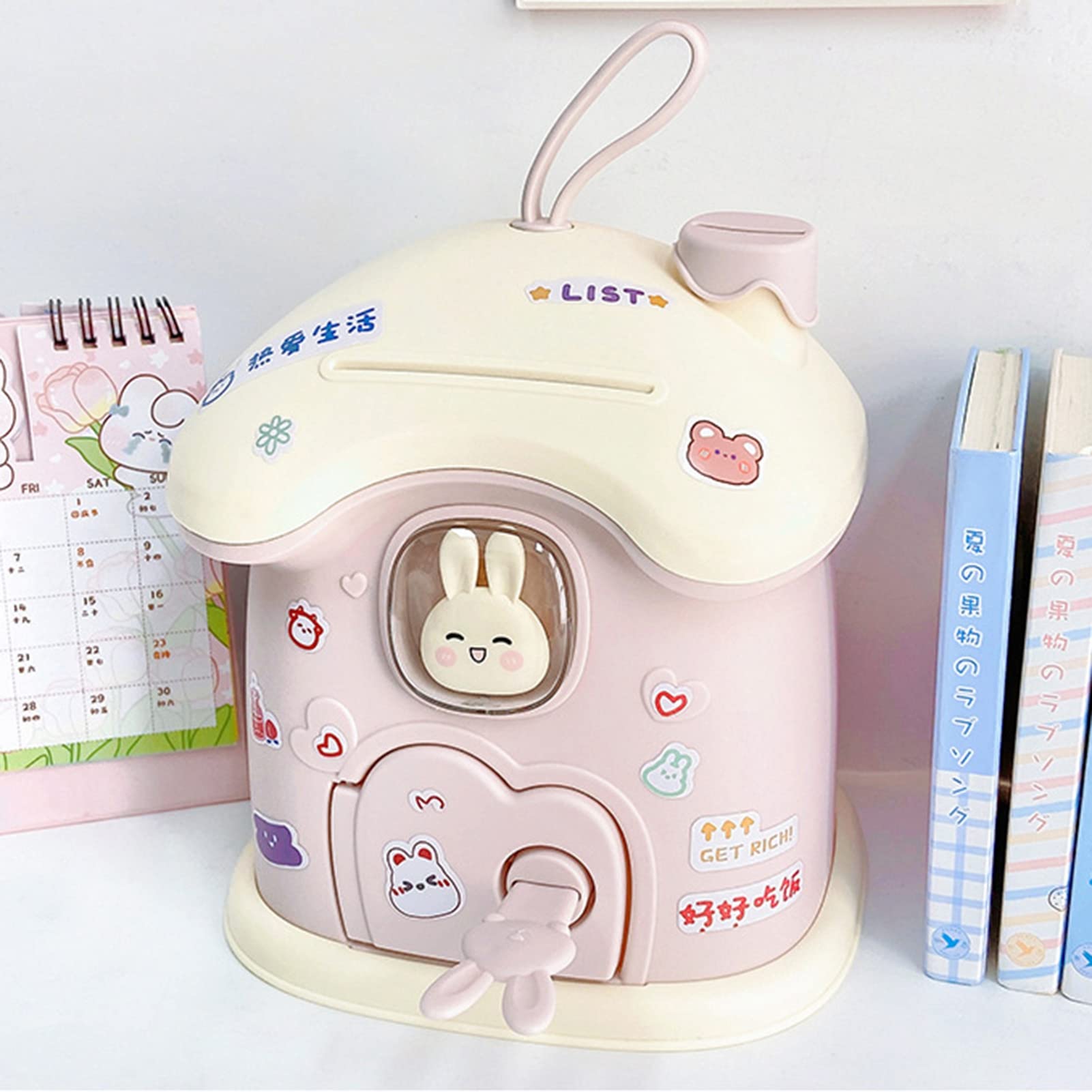 Amazon.com : House Piggy Bank for Boys Girls - Cute Money Bank Table ...