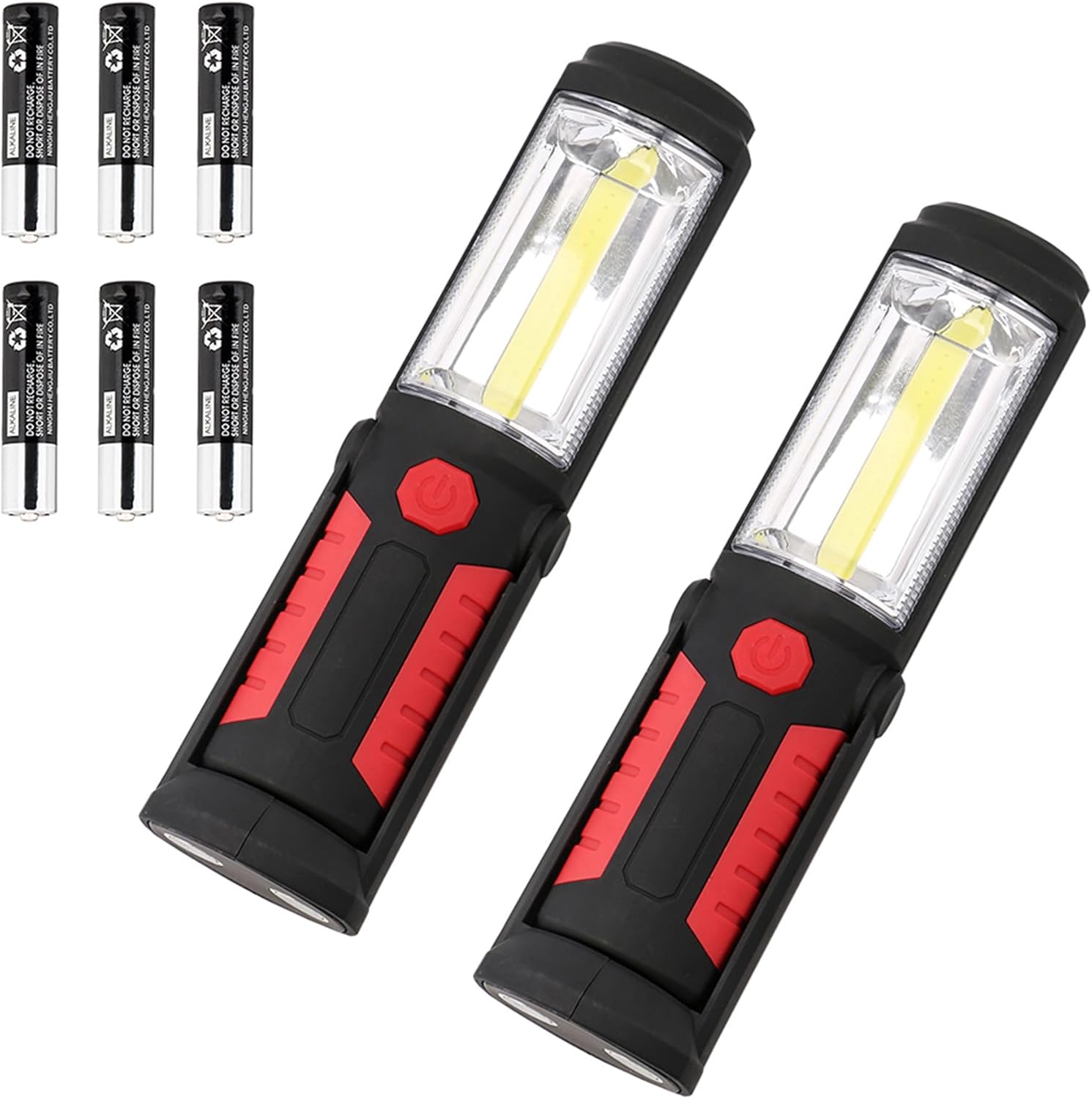 Amazon.com: Vagocom 2Pack LED Flashlight Worklight,High Lumens COB ...