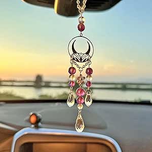 Amazon.com: Hanging Car Charm, Handmade Crystal Window Car Hanging ...