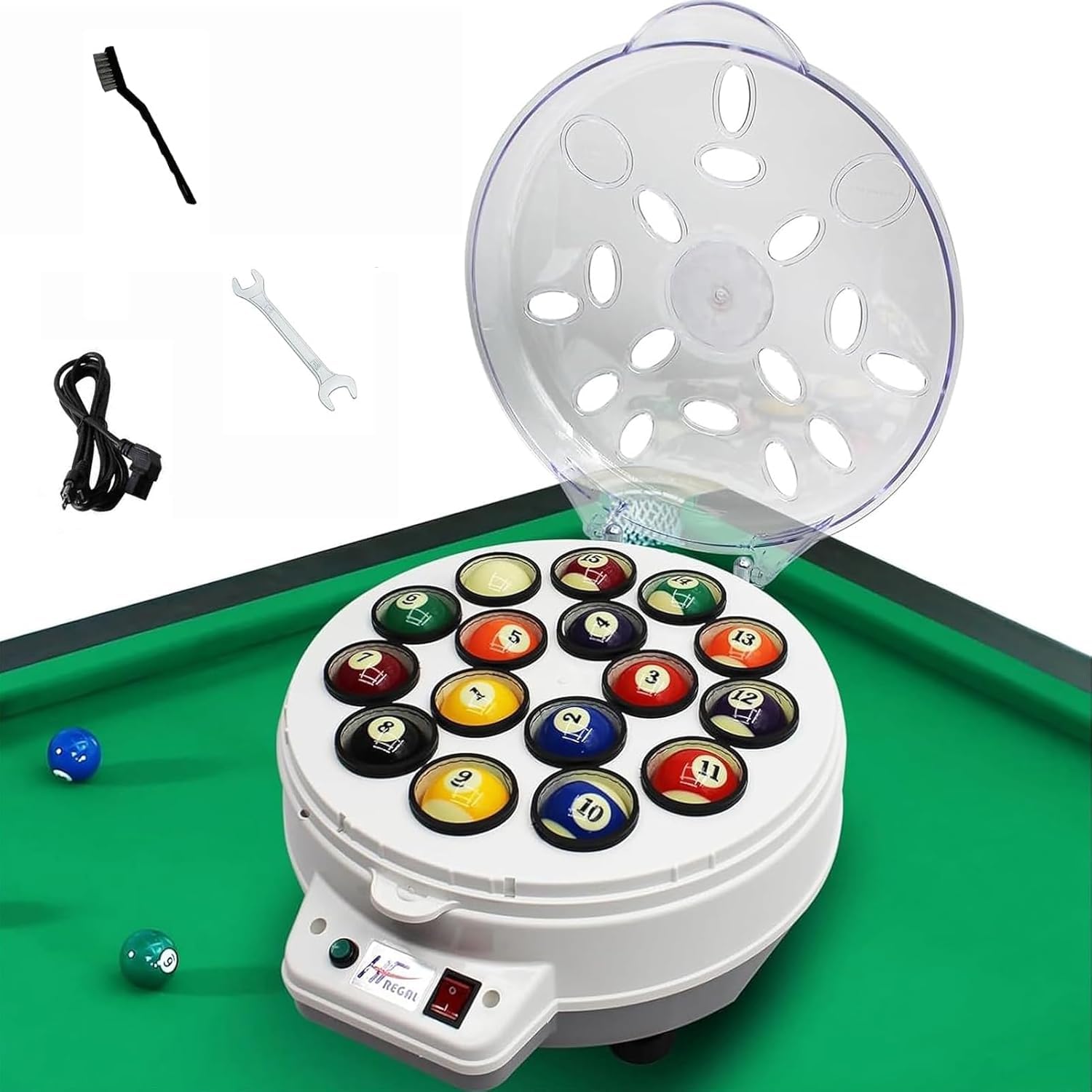 Amazon.com : EXORM Pool Ball Cleaner Automatic Pool Ball Polisher ...