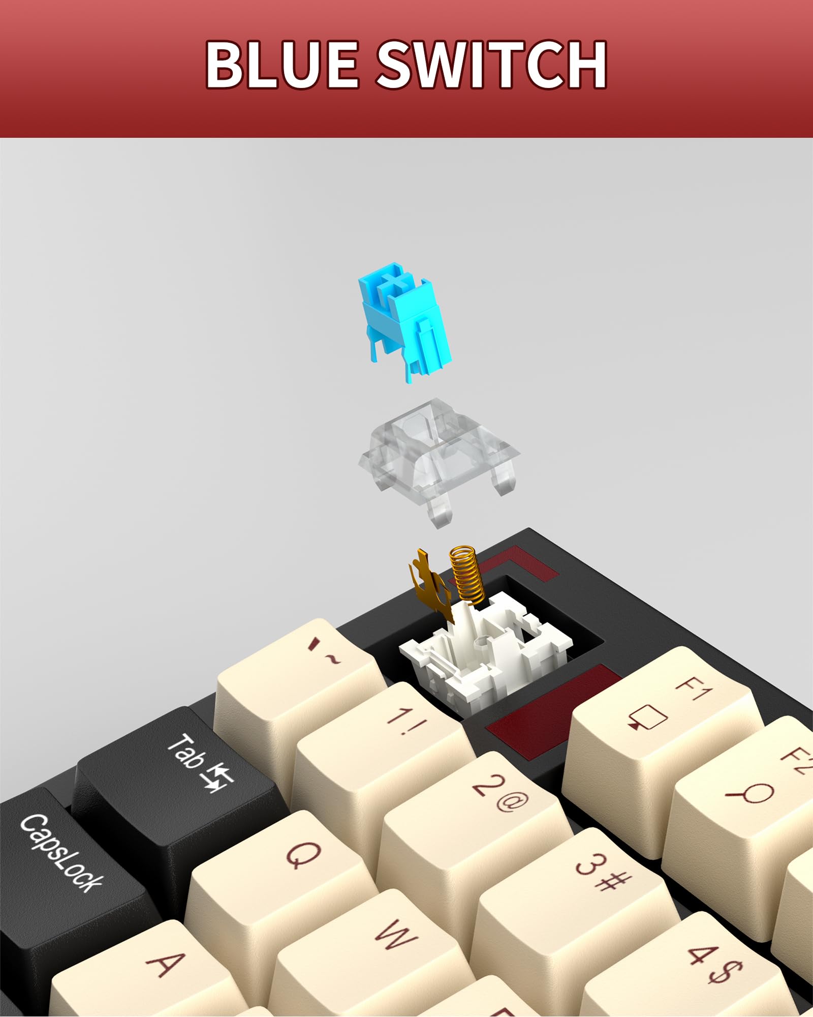 Snapklik.com : Compact 80% Mechanical Gaming Keyboard, Wired Tkl Keyboard