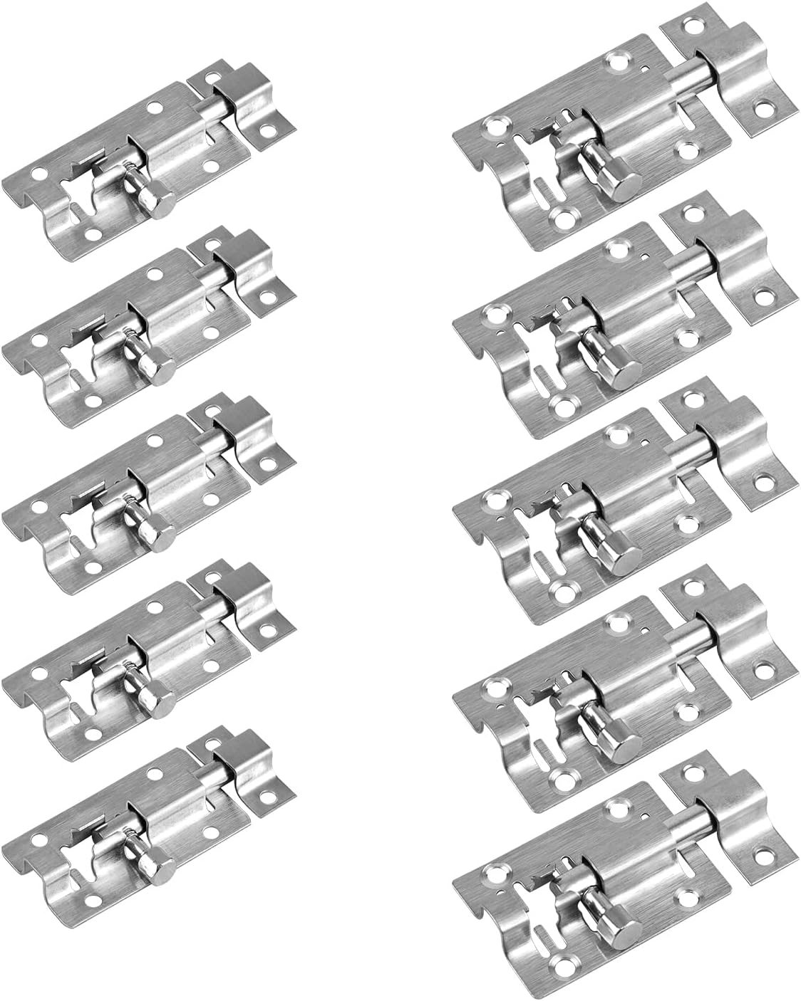 GIRAFEDA 2 Stück Schlossriegel Tür Riegelschloss Edelstahl Bolzenriegel ...