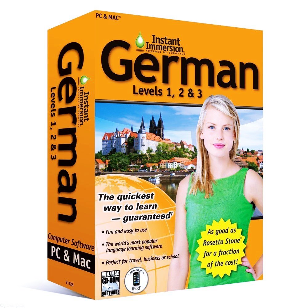 Learn How To Speak German With Instant Immersion Levels 1-3 Retail Box ...