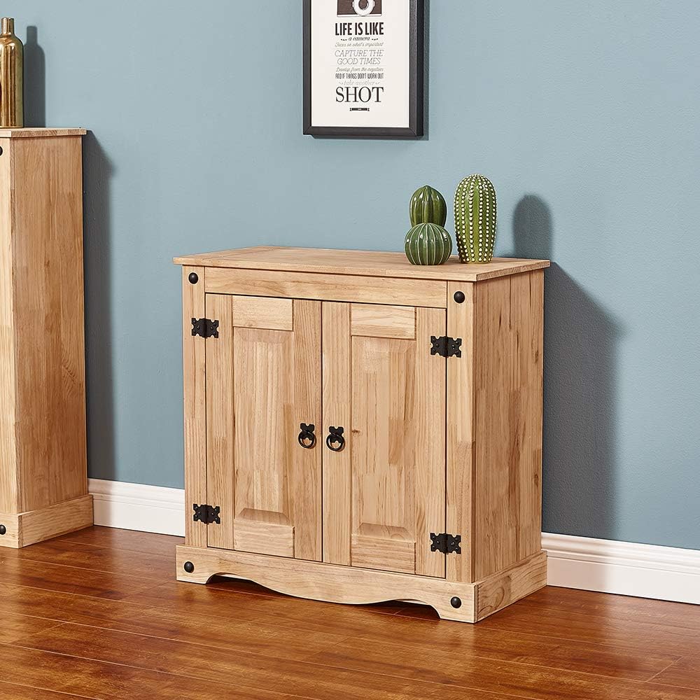 Corona Mexican Pine Large Sideboard | 2 Drawers & 2 Doors | Rustic ...