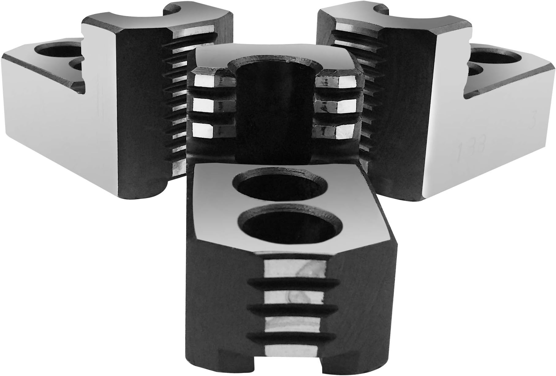 Serrated Hard Jaws Turner Workholding - 3-Piece Serrated Steel Hard ...