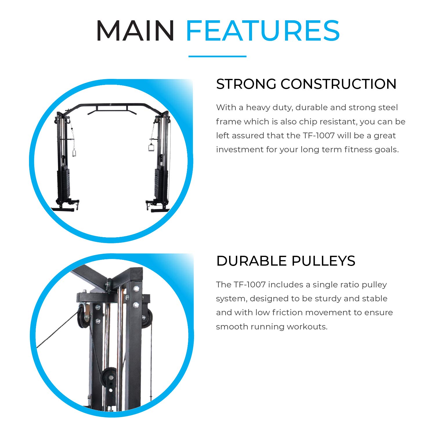 FIT4HOME Multi Gym | Gym Equipment For Home | Heavy Duty | Cable ...