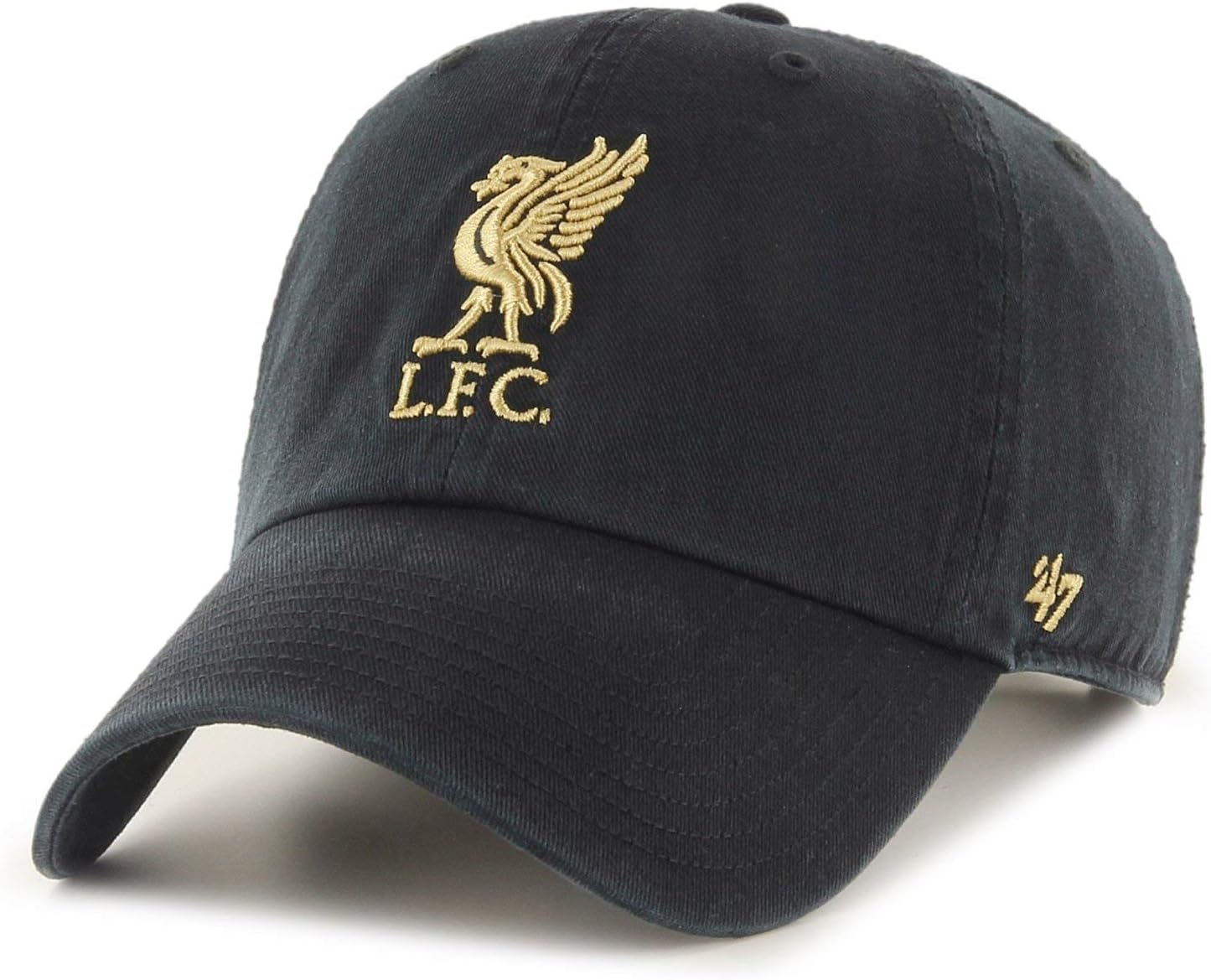 47 Brand Relaxed Fit Cap - FC Liverpool Black/Gold : Amazon.co.uk ...