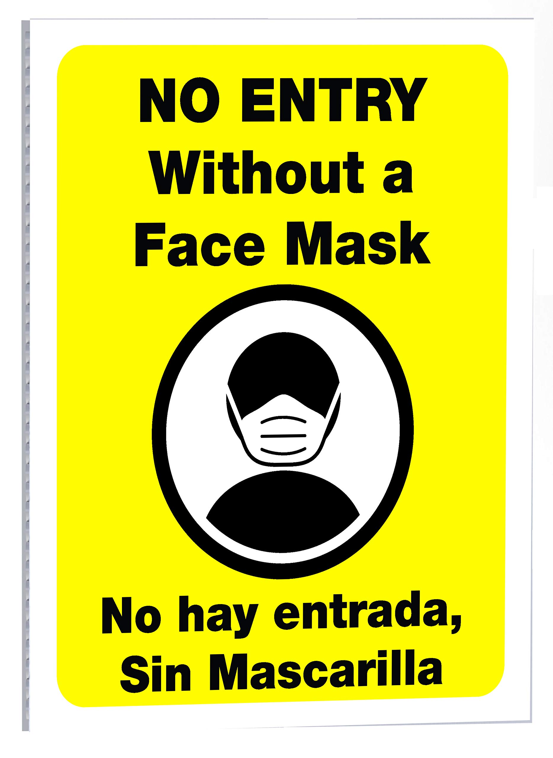 Buy No No Entry Sign - Social Distancing Sign - Please Wear a Face ...