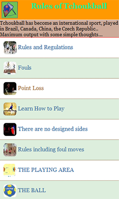 Rules of Tchoukball - App on the Amazon Appstore