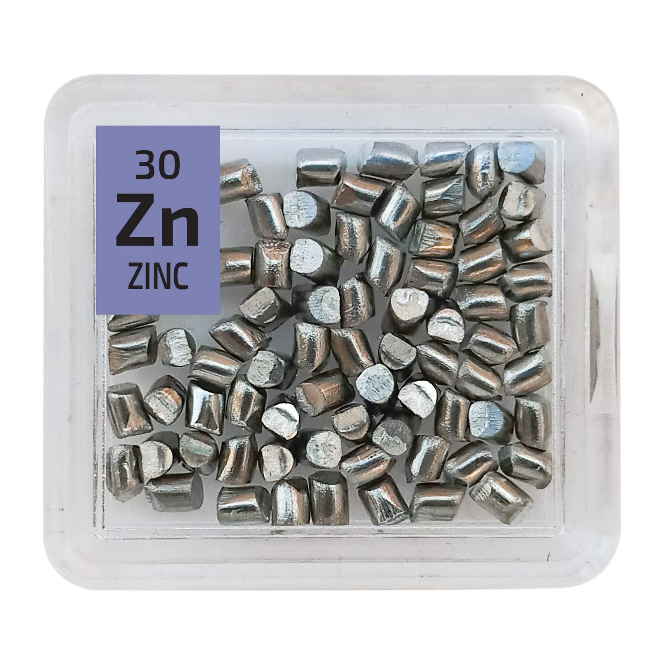 Amazon.com: Muestra de gránulos de metal de zinc (99.999% puro) en un ...