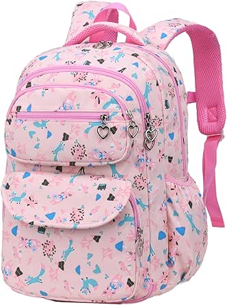 ARLRICH Kids Backpack for Girls Elementary Middle School Bag Cute ...