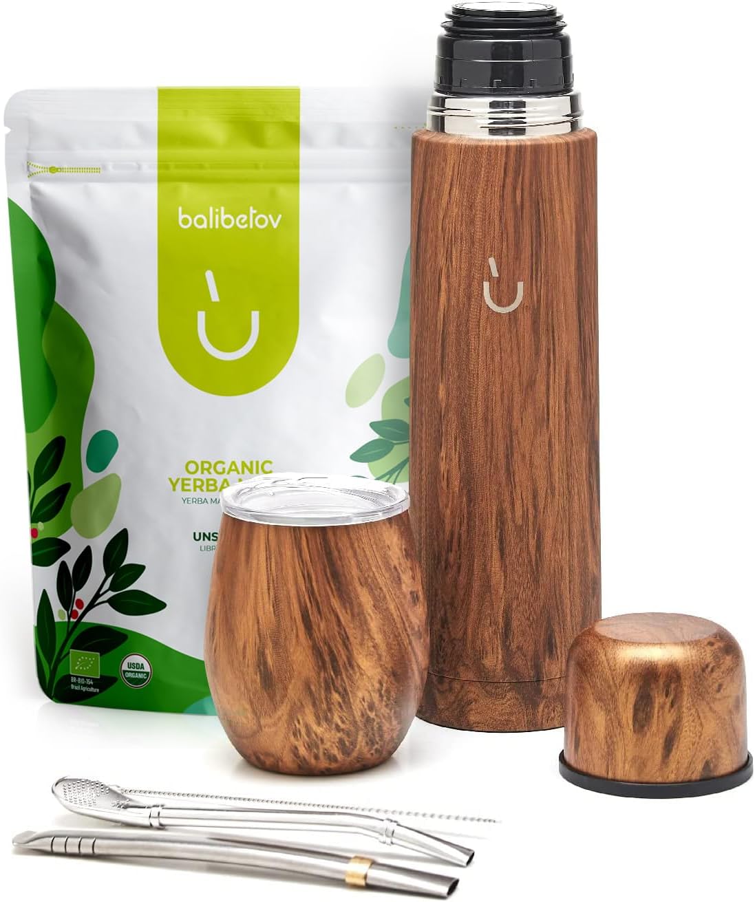 Amazon.com: Balibetov Yerba mate set - 2.2lb organic yerba mate loose ...