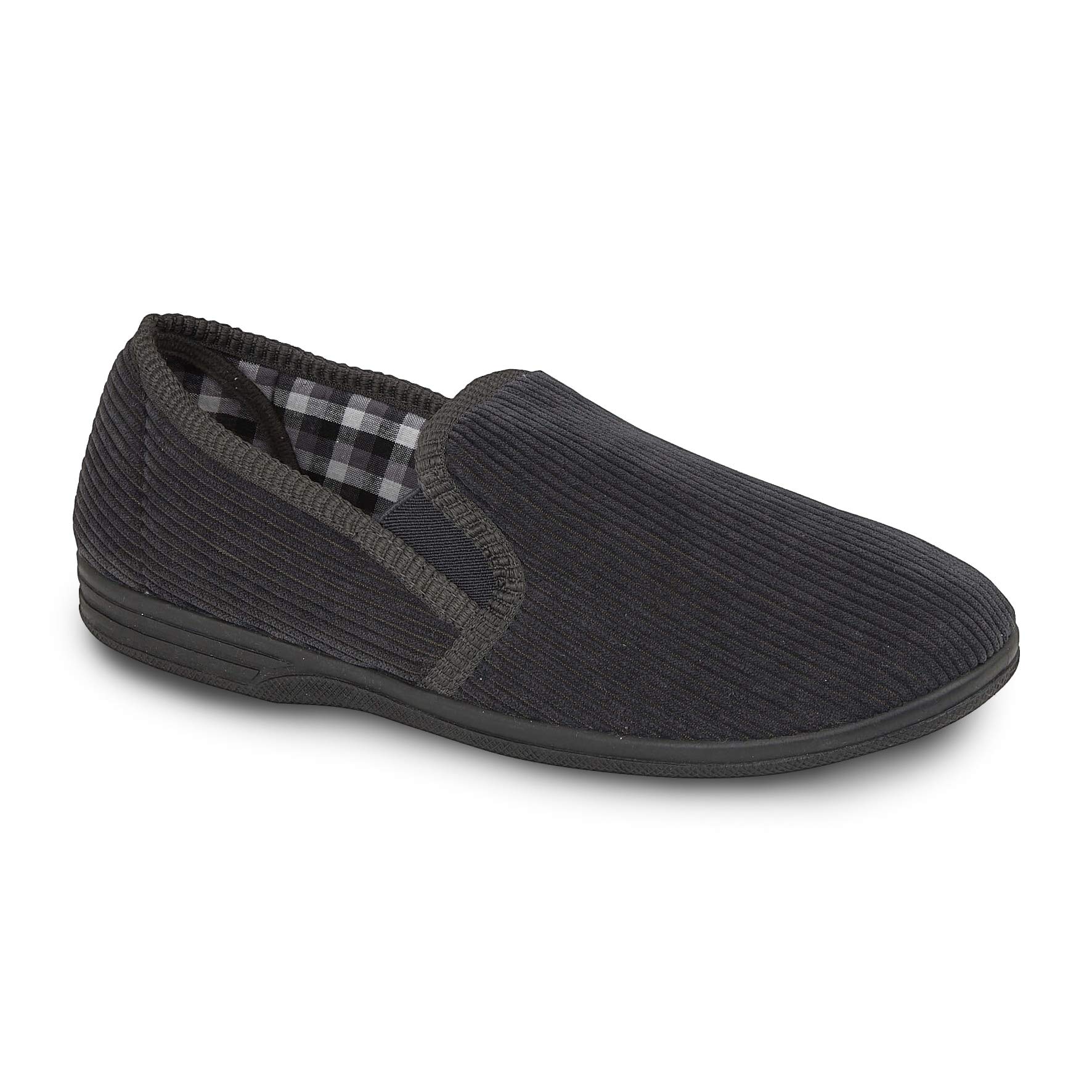 Jo & Joe Cord Men’s Full Slippers Twin Gusset Elasticated Slip on ...
