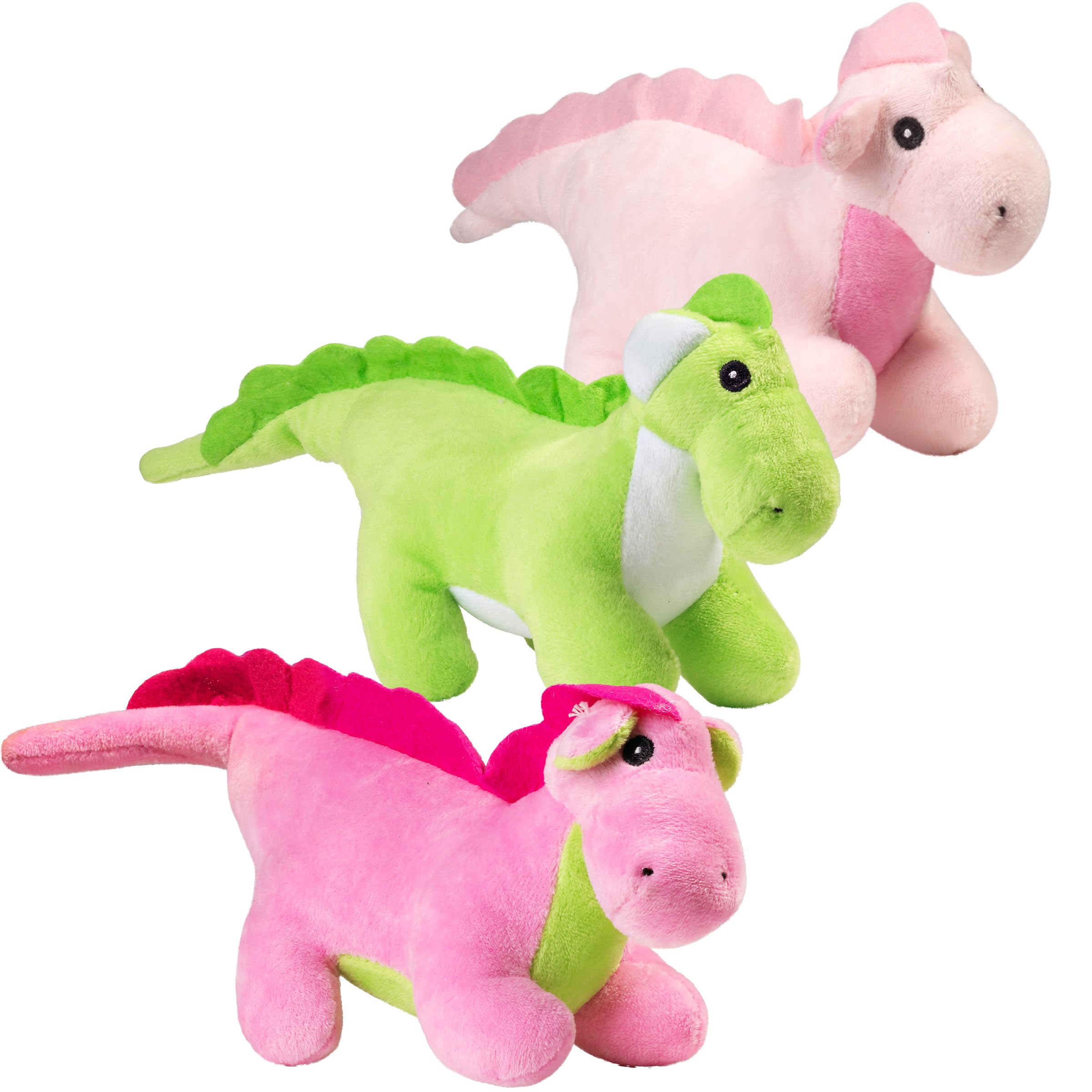 Amazon.com: Bedwina Dinosaur Stuffed Animal Toys - (3 Pack) 9 Inch ...