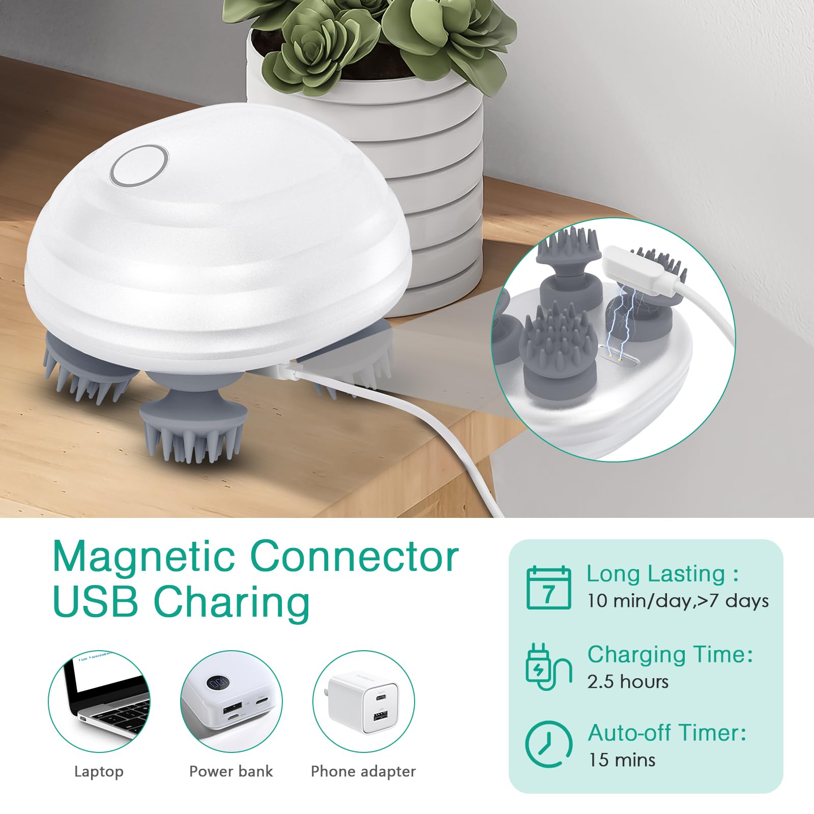 Snapklik.com : ORIA Electric Scalp Massager, Electric Pet Massager For ...
