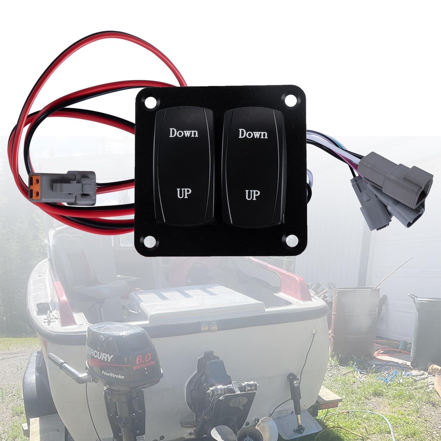 Amazon.com: HRepair Trim Tab Switch (Double Rocker) Replacement Lenco ...