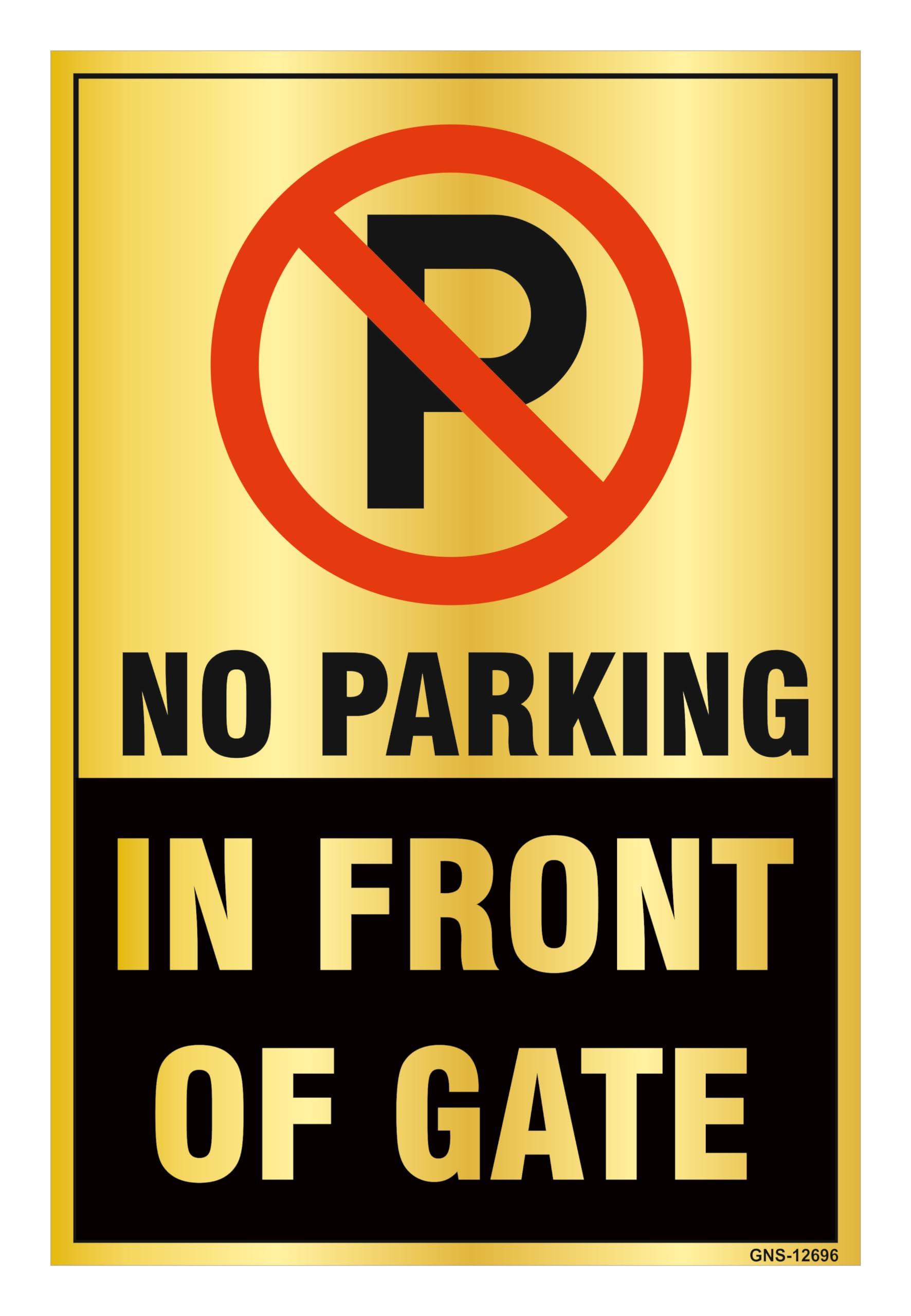 Aditya Sign® No Parking In Front Of Gate Sign Board for Office ...